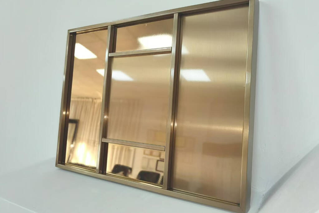 Stainless steel mirror plate - Coloured, Rigidized, Textured, Embossed ...